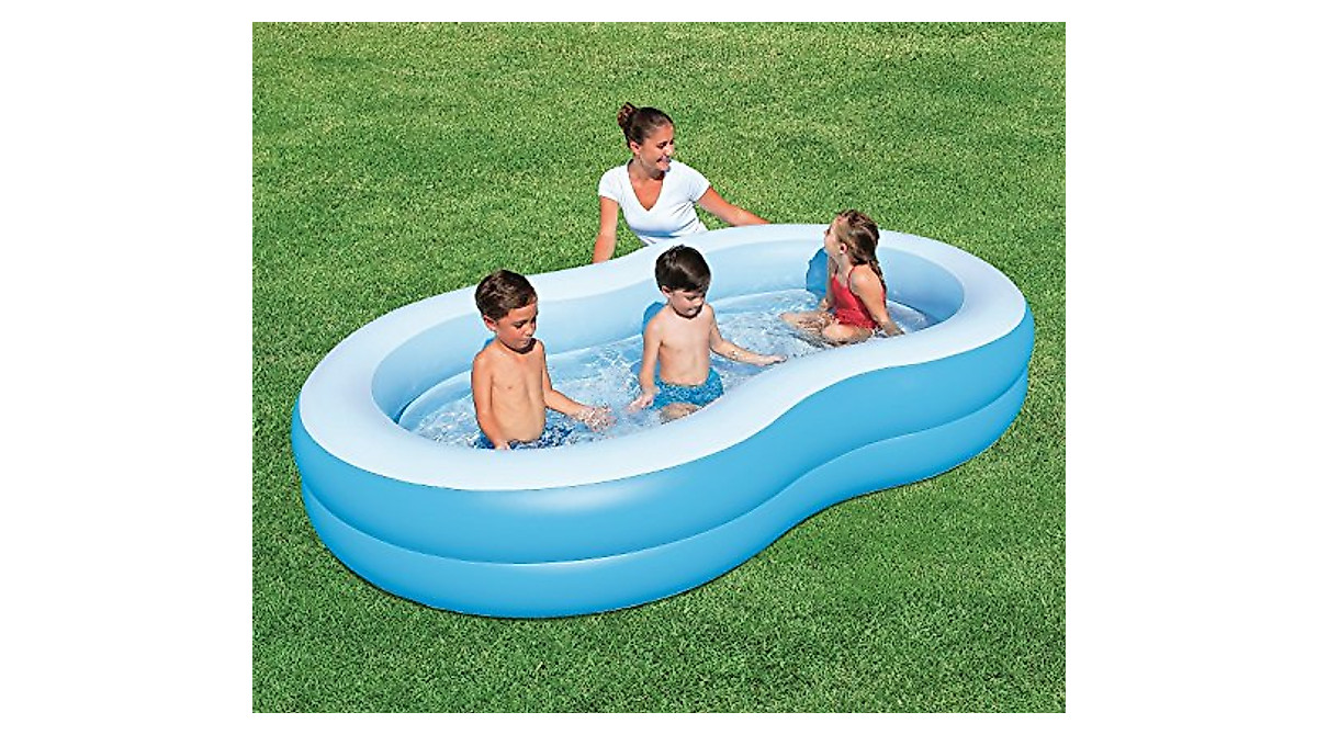 H2OGO! Big Lagoon Inflatable Family Pool for Summer Fun