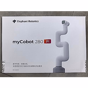 ELEPHANT ROBOTICS Robotic Arm myCobot 280 Raspberry Pi 4B - Open Source 6DOF Collaborative Robots - Desktop Education Robot Arm - Python Programming & ROS Supporting
