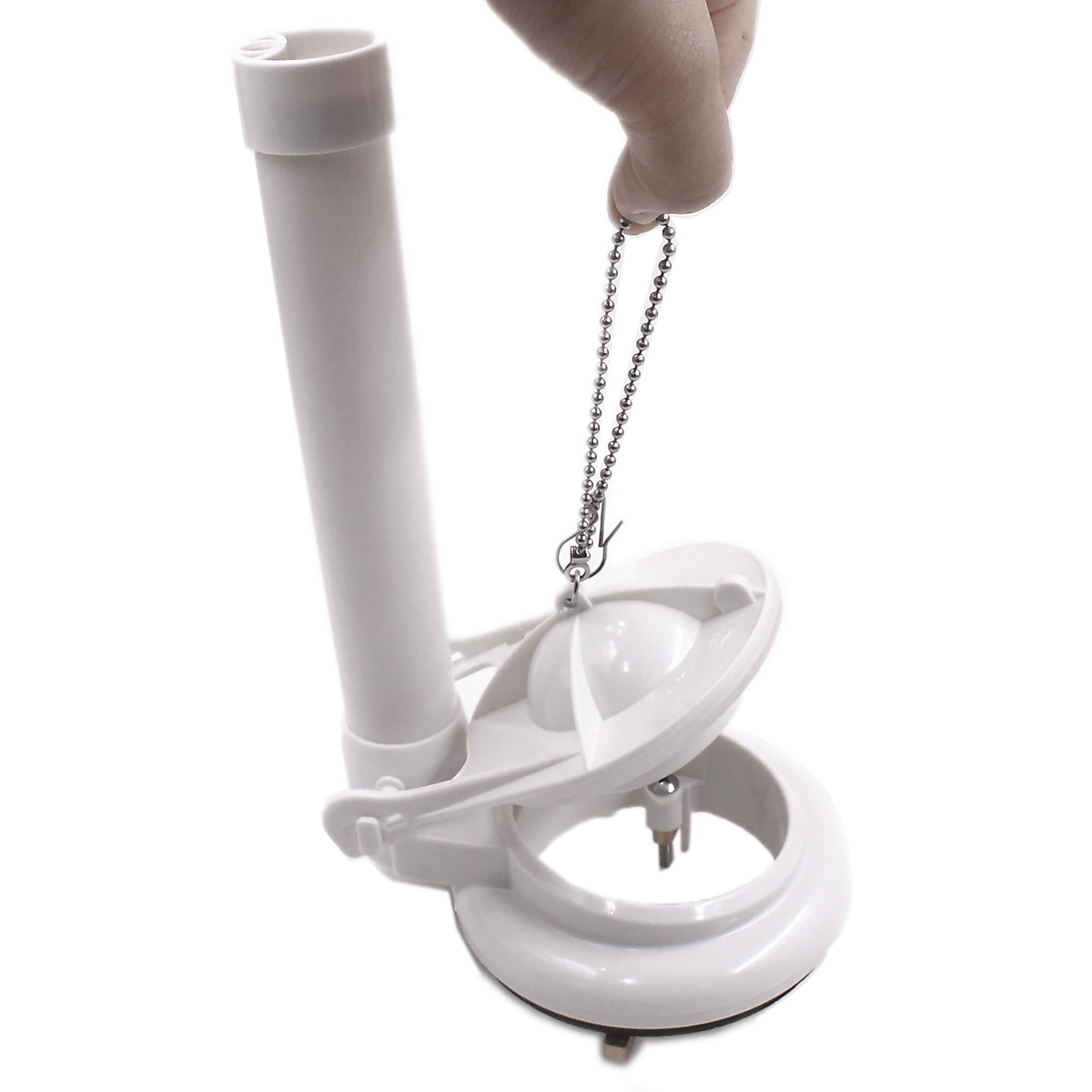 3-Inch One Piece Toilet Flush Valve, Universal Toilet Replacement Parts Toilet Repair Kit for Toilets with Flapper and Chain, Easy to Install