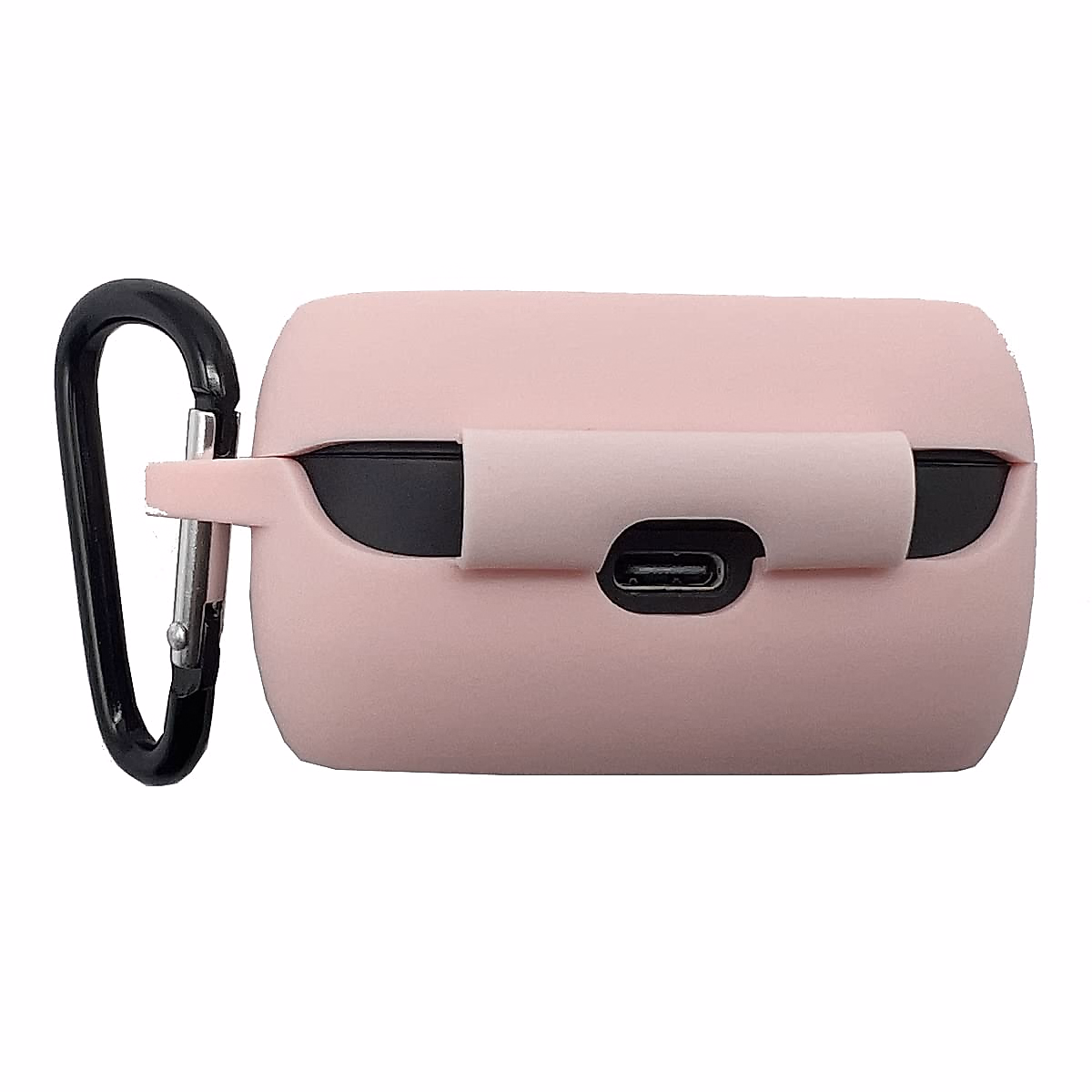 Silicone Carrying Case Compatible with Jabra Elite 3,Seadream 2Pack Portable Silicone Scratch Shock-Absorbing Protective Cover Skin with Carabiner (Pink+Purple)