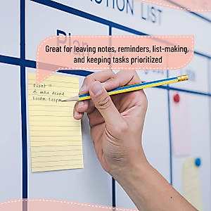 Mr. Pen- Lined Sticky Notes 4x6, 6 Pads, 45 Sheets/Pad, Pastel Color, Sticky Notes with Lines, Sticky Pads, Sticky Note Pads, Colorful Sticky Notes, Stickies Notes, Ruled Post Stickies