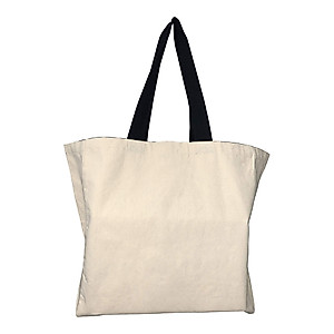 Rae Dunn Tote Bag with Black Emroidery