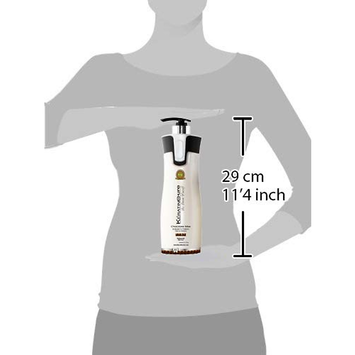 Keratin Cure SULFATE FREE- Chocolate Brazilian Shampoo with Aloe Daily Use Promote hair growth decrease hair loss, for keratin treated hair(960ml/ 32 fl oz)