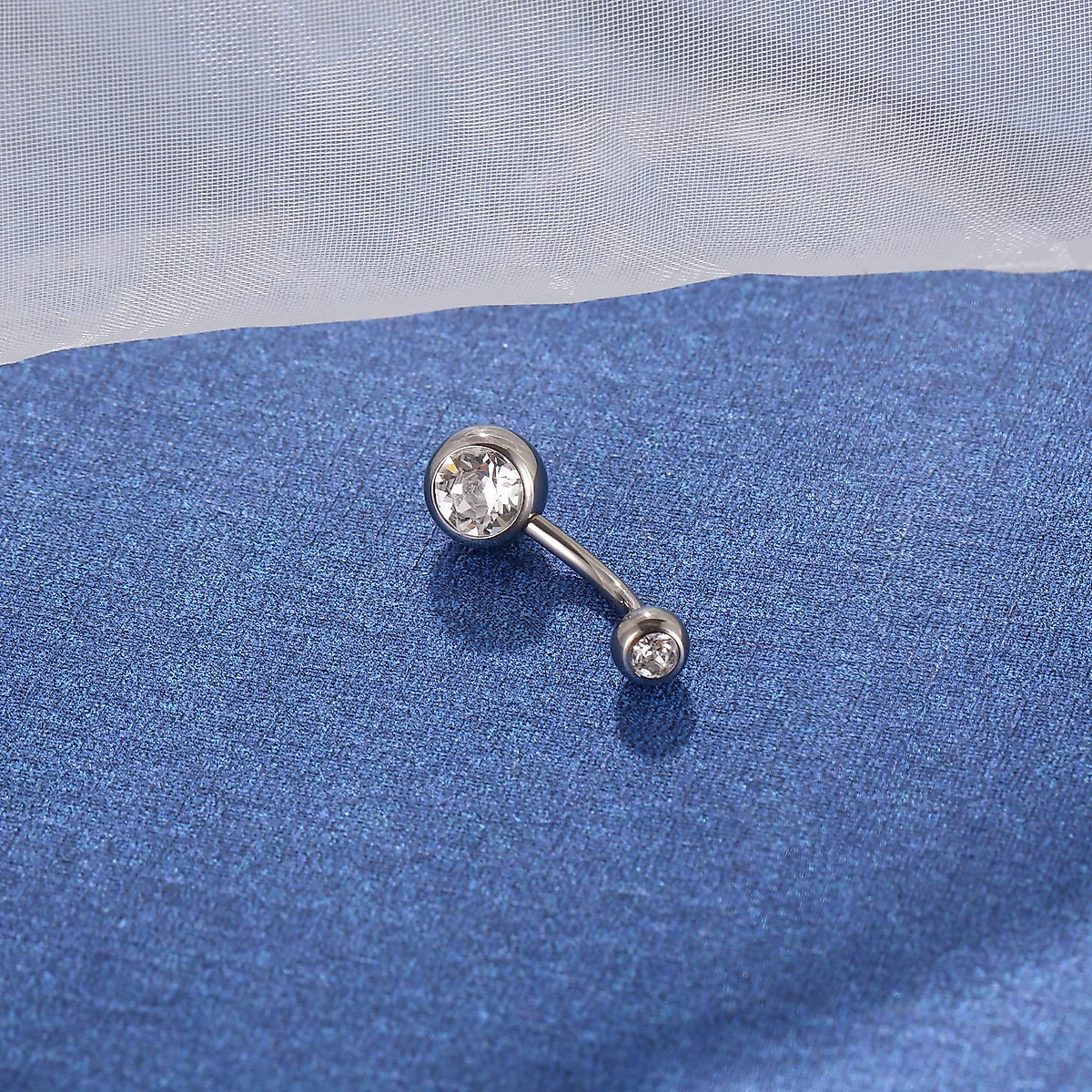 G23 Solid Titanium Belly Button Rings for Women Men Navel Rings Barbell Body Piercing Rings Jewelry