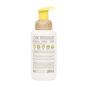 Baby Bum Shampoo & Wash | Tear Free Foaming Soap for Sensitive Skin with Nourishing Coconut Oil | Natural Fragrance | Gluten Free and Vegan | 12 FL OZ