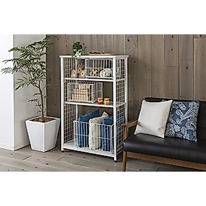 IRIS USA WCO-S Modular Wire Stacking Storage Container, Small