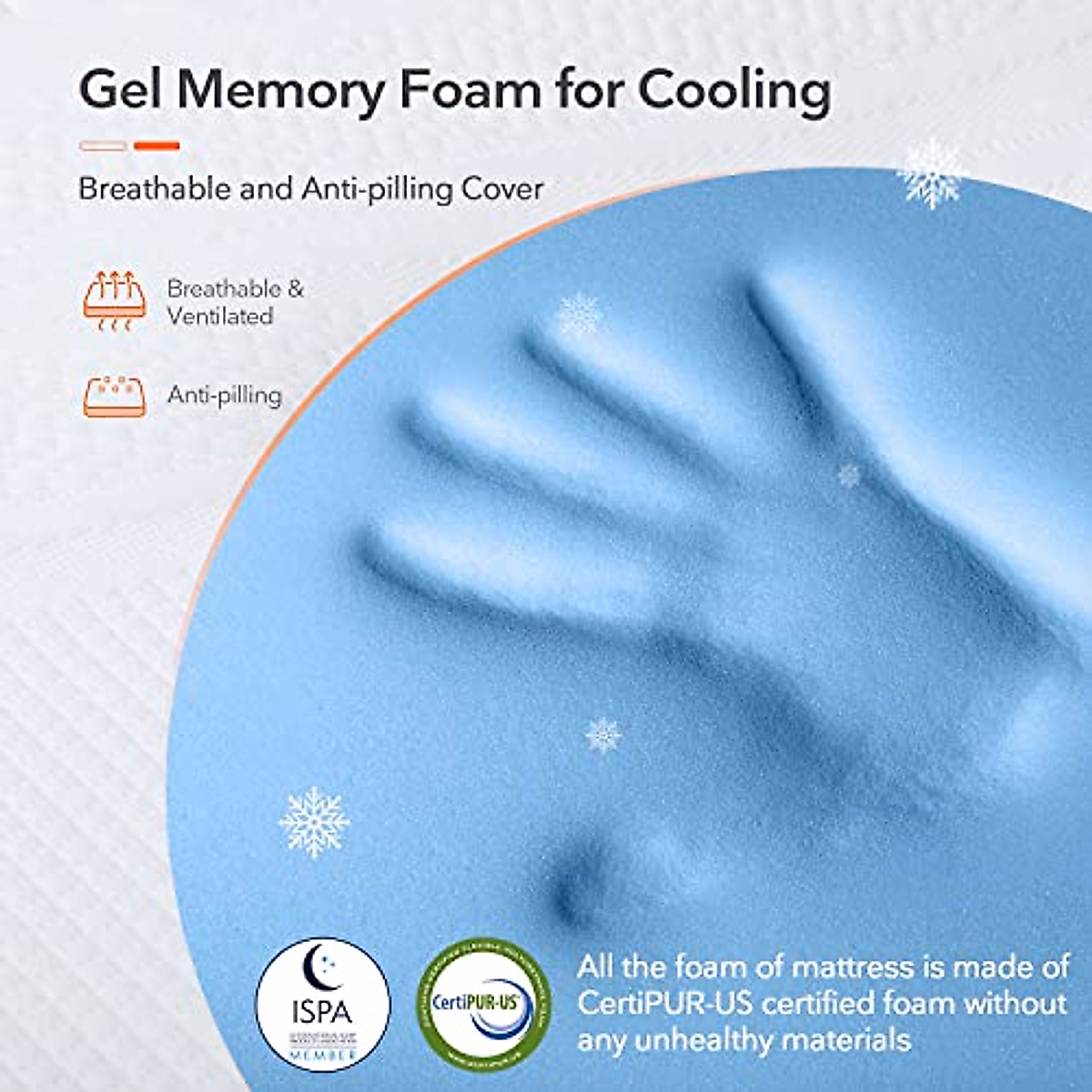 Sweetnight Twin Mattress, 10 Inch Gel Memory Foam Mattress in a Box for Cooling Sleep, Flippable Mattress with Two Firmness Preference, Pressure Relieving, CertiPUR-US Certified