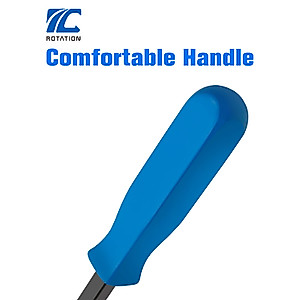 ROTATION Angled Tip Handled Pry Bar Set, 4-Piece (8, 12, 18, 24 in.)