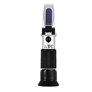 Antifreeze Refractometer in °F(Fahrenheit) Display,3-in-1 Handheld Antifreeze Coolant Tester for Checking Freezing Point,Concentration of Ethylene Glycol or Propylene Glycol,Battery Fluid Condition