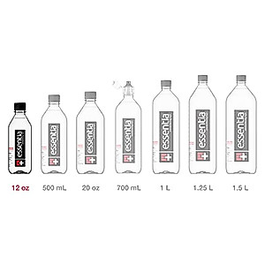 Essentia Water; Ionized Alkaline Bottled Water; 99.9% Pure; 9.5 pH or Higher; Consistent Quality in Every BPA and Phthalate-Free Bottle; 12 Fl Oz (Pack of 12)