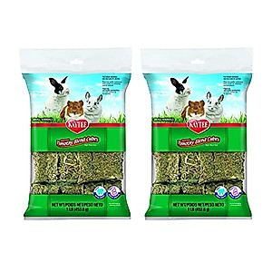 BOTARO Kaytee, Set of 2 Natural Timothy Hay Cubes for Rabbits & Small Animals, 1 Pound