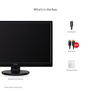 ViewSonic VA2246MH-LED 22in 1080p LED Monitor HDMI, VGA (Renewed)
