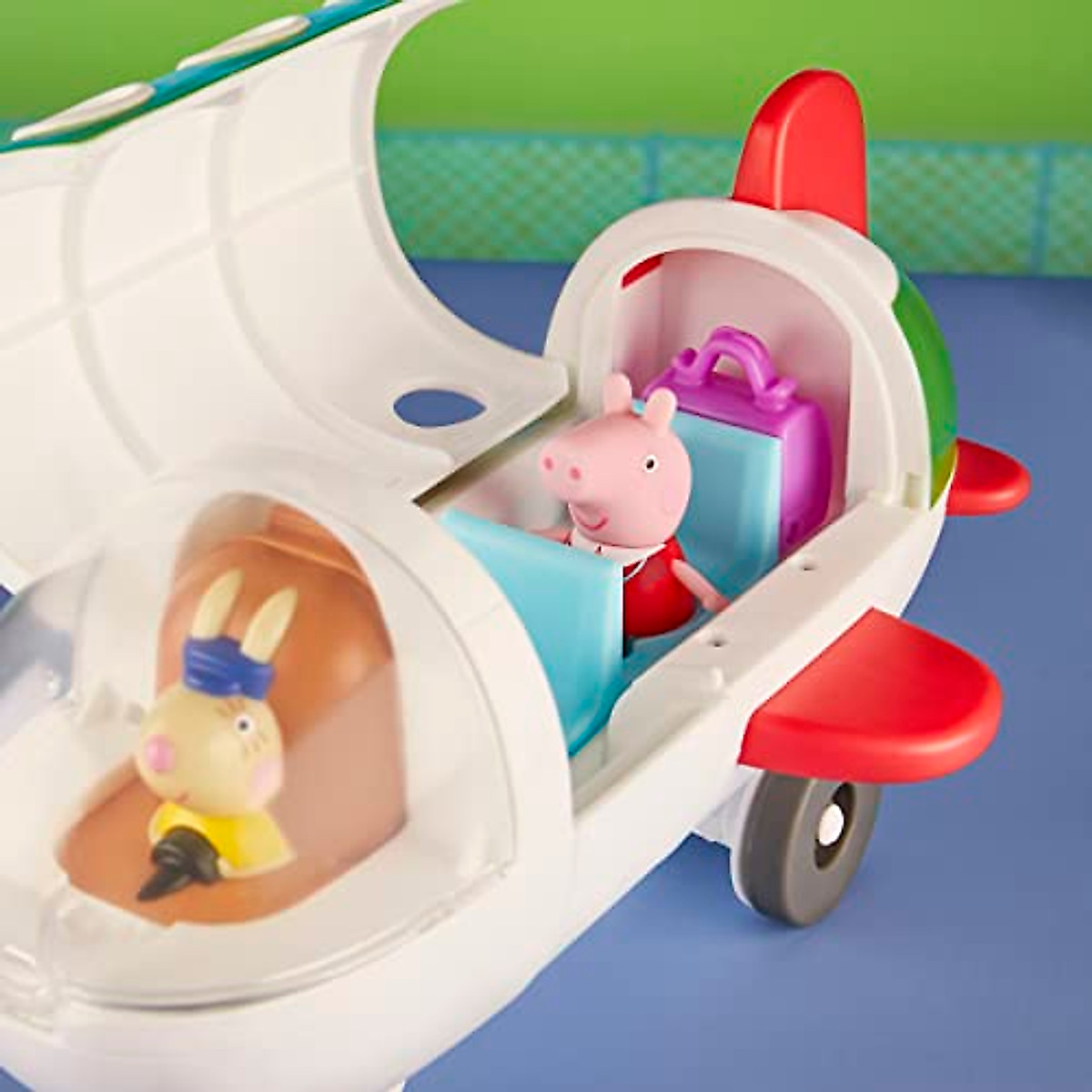 Peppa Pig Peppa’s Adventures Air Peppa Airplane Vehicle Preschool Toy with Rolling Wheels, 1 Figure, 1 Accessory; Ages 3 and Up