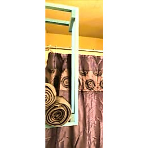 Teal Blanket Rack Quilt Rack Towel Storage 36"