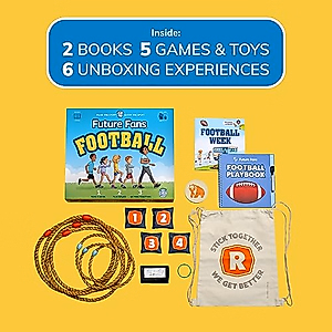 Future Fans Football | Kids Learn Sports via Interactive, Storybook-led Experience with Toys, Games, Activity Book | 8 x 15 Minute Sessions | Adult + Child | Ages 4 to 10