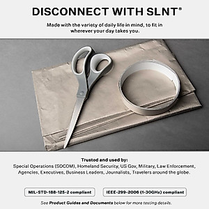 Silent Pocket SLNT Multishield Faraday Tape Perfect for Signal Blocking DIY, Easy to Apply, for Use with RF Fabric - Military Standard Shields Against All Signal Types (1 inch x 10 feet long)