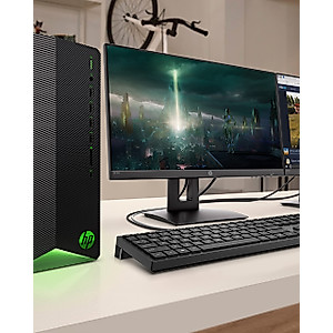 HP Pavilion Gaming PC, AMD Ryzen 5 5600G Processor, 8 GB RAM, 512 GB SSD, Windows 11, Wi-Fi 5 & Bluetooth 4.2 Combo, 9 USB Ports, Pre-Built Gaming PC Tower, Mouse and Keyboard (TG01-2030, 2021)