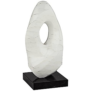 Studio 55D Kentwell 13 3/4" High Painted White Sculpture