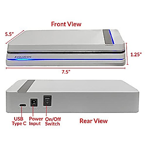 Avolusion PRO-X 8TB USB 3.0 External Gaming Hard Drive for PS5/PS4 Game Console (White)
