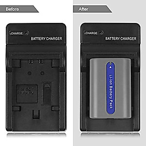 NP-FH50 Battery Charger for Sony NP-FP30, NP-FP40, NP-FP50, NP-FP60, NP-FP70, NP-FP90, NP-FH30, NP-FH40, NP-FH60, NP-FH70, NP-FH100, NP-FV30, NP-FV40, NP-FV50, NP-FV60, NP-FV70, NP-FV100, NP-FV120