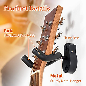 Guitar Wall Hangers,Guitar Hanger Wall Mount,Guitar Hooks for Wall