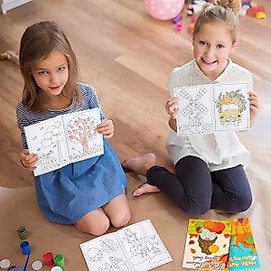 90shine 24PCS Fall Coloring Books for Kids, Thanksgiving Party Favors in Bulk Goodie Bag Stuffers Ages 2-4 3-5 4-8