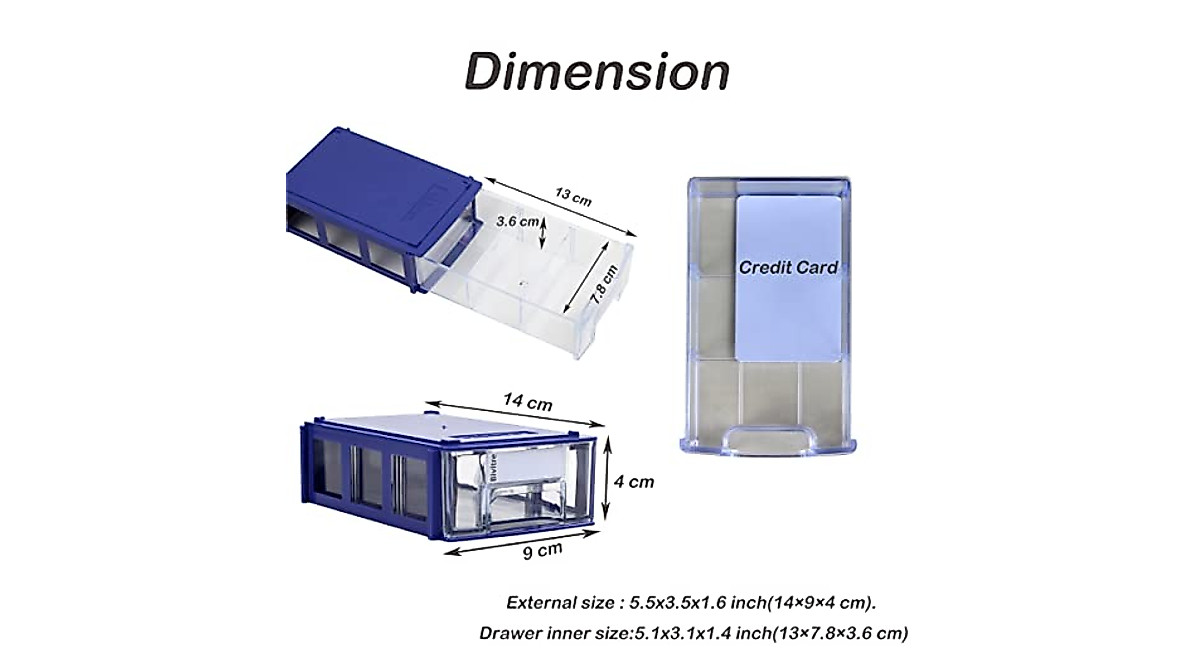Stackable Storage Drawers Set of 20, Plastic Drawers Organizer for ...