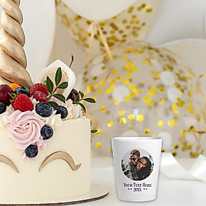 Upload Your Photo Custom Shot Glass: Ceramic Shot Glass