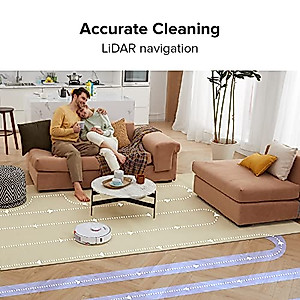 roborock S7 Robot Vacuum and Mop, 2500PA Suction & Sonic Mopping, Robotic Vacuum Cleaner with Multi-Level Mapping, Works with Alexa, Mop Floors and Vacuum Carpets in One Clean, Perfect for Pet Hair