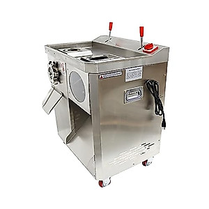 LGXEnzhuo Mincing and Cutting Dual-purpose Meat Cutter with 4mm Stainless Steel Blade and 2 Meat Grinder Tool Double-clutch Switch 110V 2200W