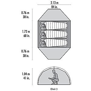 MSR Elixir 3-Person Lightweight Backpacking Tent