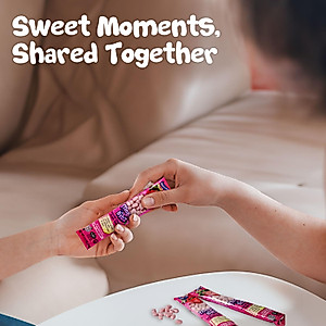 Mega Bitz Fruit Nuggets Strawberry Candy Bulk Pack for Kids - Naturally Flavored Individually Wrapped Strawberry Candy for on the go Snacking, Movie Theater Candy, and Party Favors, Kosher, 12 Pack