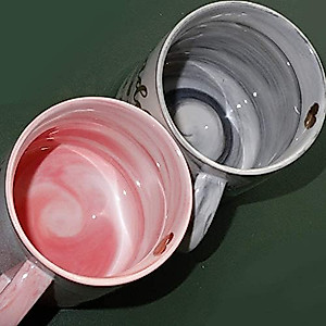 SUUURA-OO Funny Neighbors Mugs, Neighbors Farewell Gift for Moving Housewarming, Welcome Farewell Moving Present for Neighbors Co-Workers Friends Neighborhood, Pink Marble Ceramic Coffee Mug