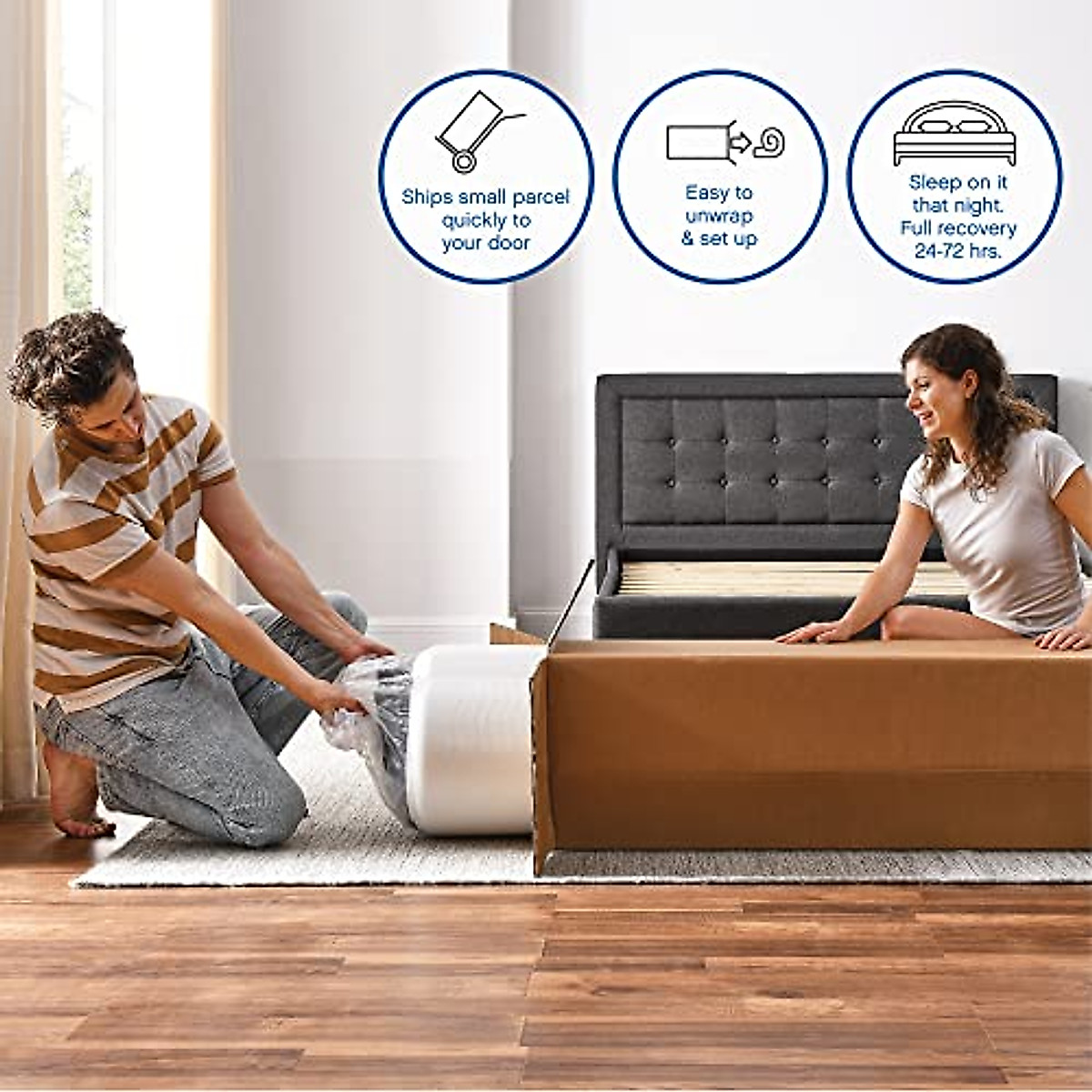 Vibe Memory Foam Sofa Bed Mattress | Replacement Mattress for Full Size Sleeper Sofa and Couch Beds