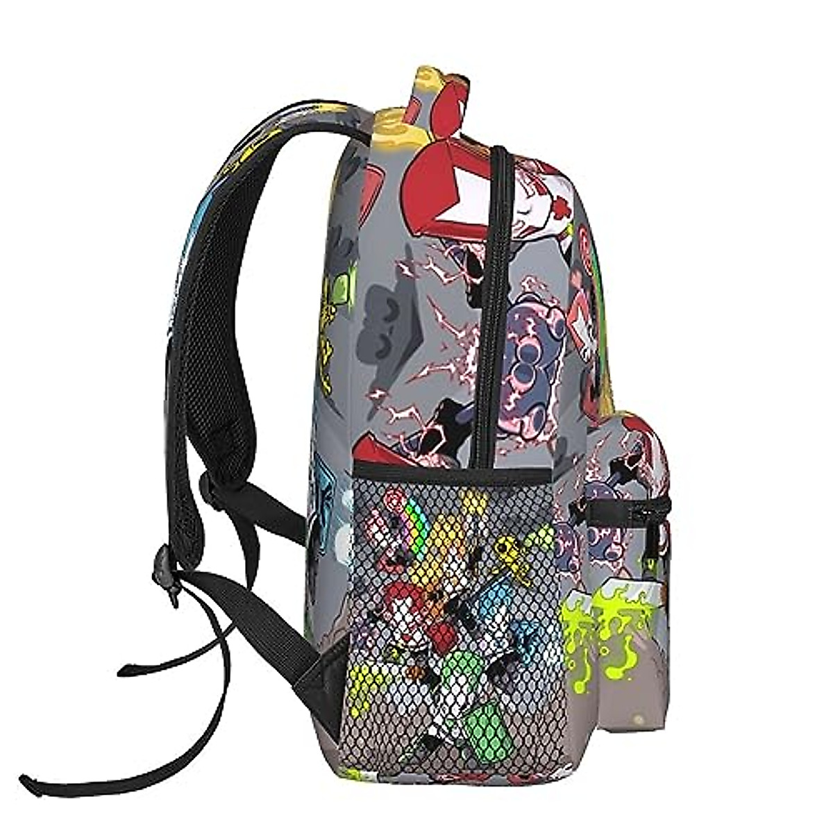 DSERC Castle Cartoon Crashers Anime Backpacks Laptop Backpack Unisex Cartoon Double Shoulder Bag for Camping Travel Daypack