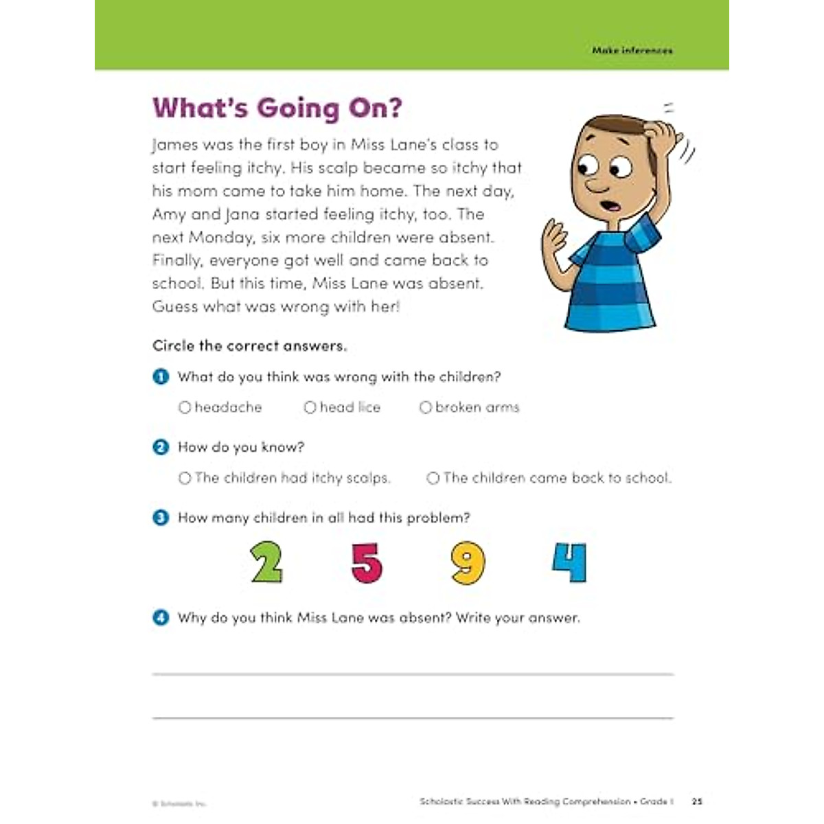 Scholastic Success with Reading Comprehension Grade 1 Workbook (Scholastic, Grade 1)