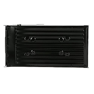 Gibraltar Mailboxes Reliant Locking, Large Capacity, Galvanized Steel, Post-Mount Mailbox, Black