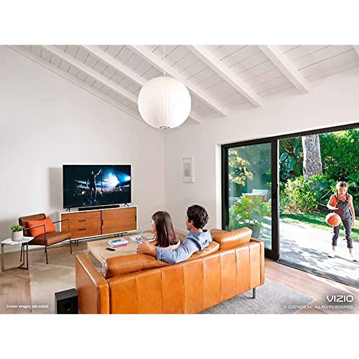 VIZO V-Series 2.1 Home Theater Sound Bar with DTS:X, Wireless Subwoofer, Bluetooth, Voice Assistant Compatible, Includes Remote Control - V21-H8 (Renewed)