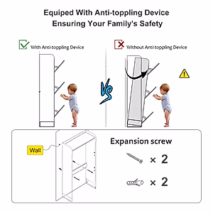 VERYKE Shoe Cabinet for Entryway,Slim Hidden Shoe Storage Cabinet with 3 Flip Drawers,Narrow Shoe Rack Cabinet, Wood Shoe Organizer Cabinet for Entryway