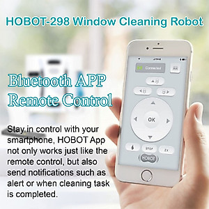 HOBOT-298 Window Cleaning Automatic Robot with Ultrasonic Water Spray and Control via Smartphone or Remote