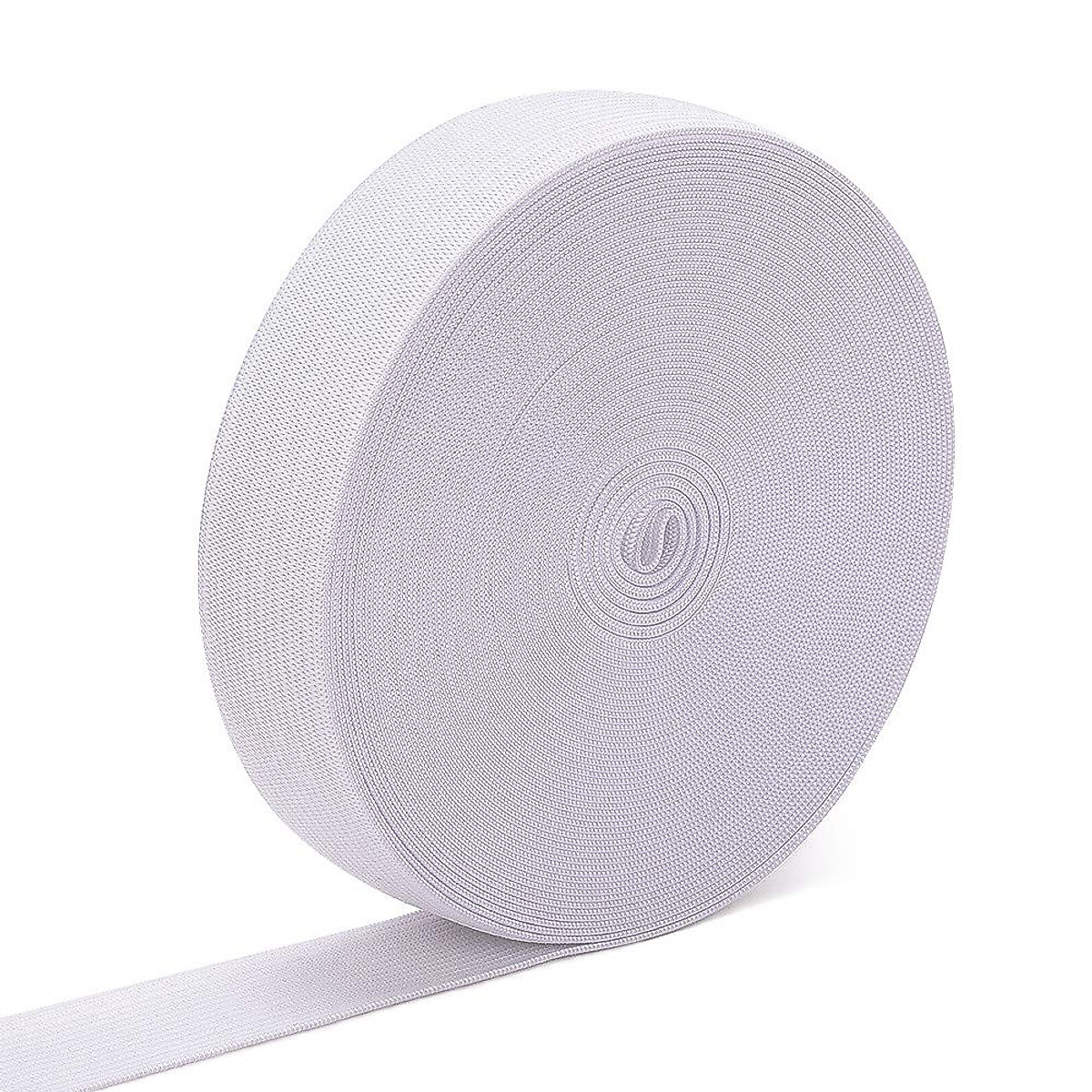 Airisoer Elastic Bands for Sewing 1 Inch 32 Yards White Knit Elastic Spool High Elasticity