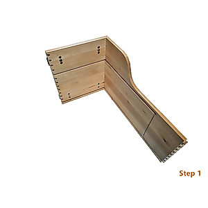 Pull Out Trash Can for Base Kitchen Cabinets, Storage Garbage Bin on wood frame with Soft Close Track Front mounting hardware include. Rear Storage, 11'' width for B15 cabinet (Not included trash bin)