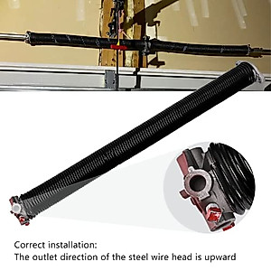 Lifancy Garage Door Torsion Springs Pair of .218 x 2" x 26" with 2 Non-Slip Winding Bars, 2 Replacement Bearings, Minimum of 10,000 Cycles