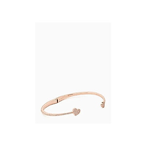 Kate Spade New York Yours Truly Pave Open Hinge Cuff Bracelet, Rose Gold Plated Metal, OS