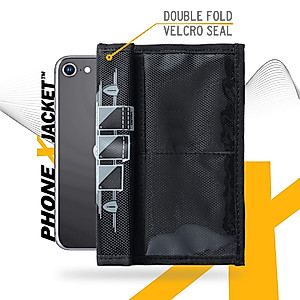 Faraday Defense Non-Window Faraday Bag Jacket for Cell Phones - Two Pack | Fast, Easy Access for Device Shielding - Law Enforcement & Military, Travel & Data Security, Executive Privacy