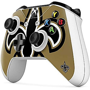 Skinit Decal Gaming Skin compatible with Xbox One S Controller - Officially Licensed NFL New Orleans Saints Large Logo Design