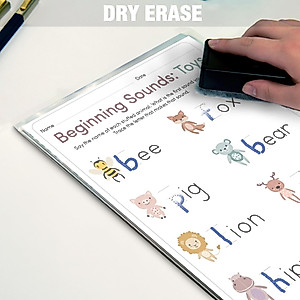 Samsill No Holes Sheet Protectors, 50 Pack, 8.5x11 Inch Page Protectors for 3 Ring Binder, Heavy Duty, No Hole Protector Letter Size, Top Loading, Acid Free