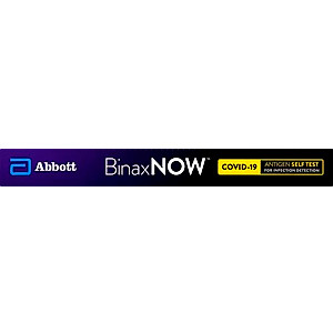 BinaxNOW COVID-19 Antigen Self Test, 1 Pack, 2 Tests Total, COVID Test With 15-Minute Results Without Sending to a Lab, Easy to Use at Home