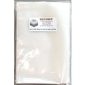 VacUpack Superior Sous Vide Vacuum Seal Pouches 100 Count Medium Bags