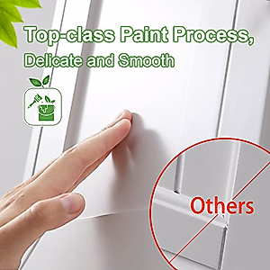 VANIRROR Bathroom Wall Cabinet Wooden Medicine Cabinet Buffering Hinge MDF Material Over Toilet Storage Cabinet 23"x29" and Adjustable Shelves Cupboard Above Toilet Storage Cabinet with Large Space